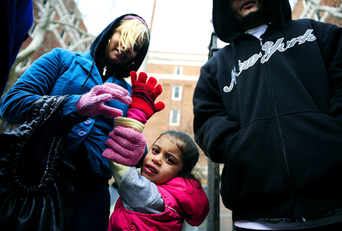 Children lead way in record New York homelessness - Taipei Times