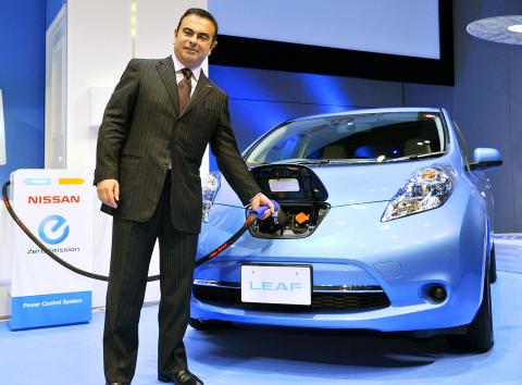 Nissan aims to be world No. 1 in green vehicles - Taipei Times