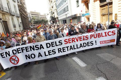 Valencia a cruel reflection of Spain’s economic woes - Taipei Times