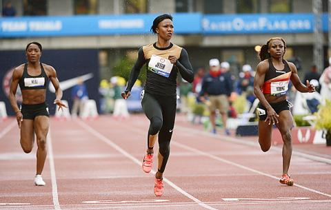 US sprinters make winning starts to their Games bids - Taipei Times