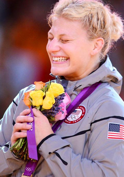 London 2012 Olympics: Harrison makes US Olympic history - Taipei Times