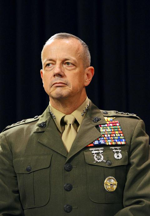 US General John Allen to retire - Taipei Times
