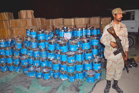 Bomb-making material seized in Quetta - Taipei Times