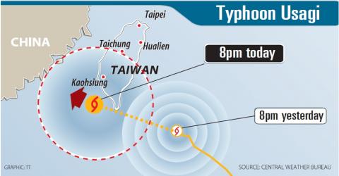 Nation braces for storm’s onslaught - Taipei Times