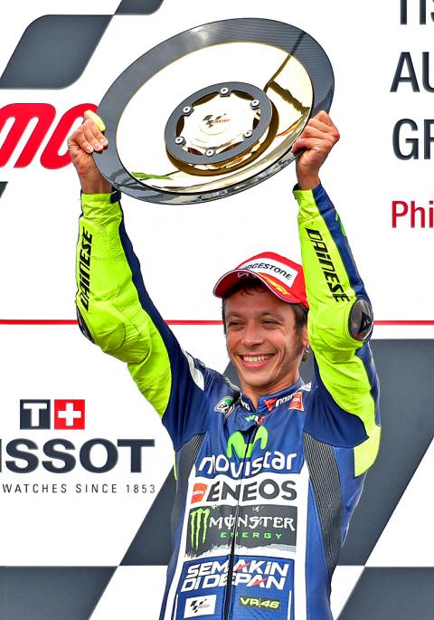 Valentino Rossi triumphs in Australian MotoGP race - Taipei Times