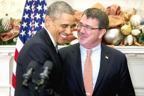 New US defense secretary set to join Obama’s team - Taipei Times