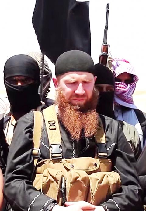 Islamic State says ‘minister of war’ al-Shishani killed - Taipei Times