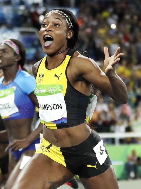 RIO OLYMPICS: Thompson wins 100m gold - Taipei Times