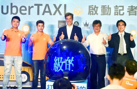 Uber partners with local taxi operators - Taipei Times