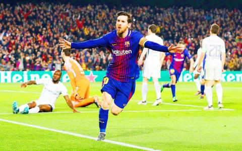Messi majestic in Chelsea defeat - Taipei Times