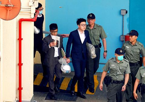 HK court jails top independence activist for six years - Taipei Times