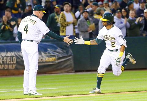 Davis hits solo homer to seal A’s 7-0 Red Sox win - Taipei Times