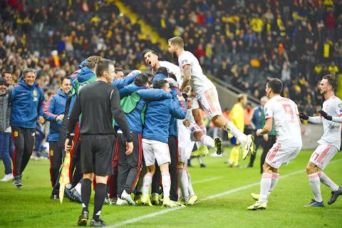 Spain squeak into Euro 2020 - Taipei Times