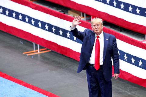 Trump hails Syria ceasefire, although fighting continued - Taipei Times