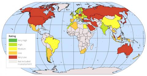 Taiwan ranked at bottom on climate - Taipei Times