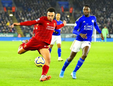 Liverpool stretch Premier League lead - Taipei Times