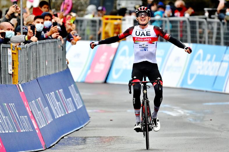 US’ Joe Dombrowski wins Giro d’Italia fourth stage - Taipei Times