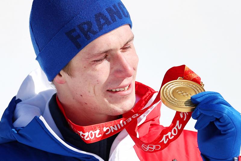 ‘One-shot’ Noel trumps Strolz for Olympic slalom gold - Taipei Times