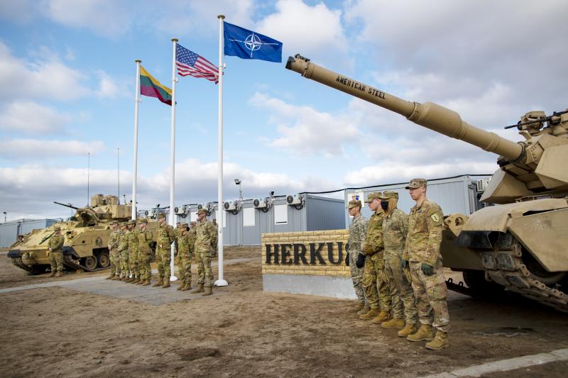 NATO holds war games in nervous Lithuania - Taipei Times