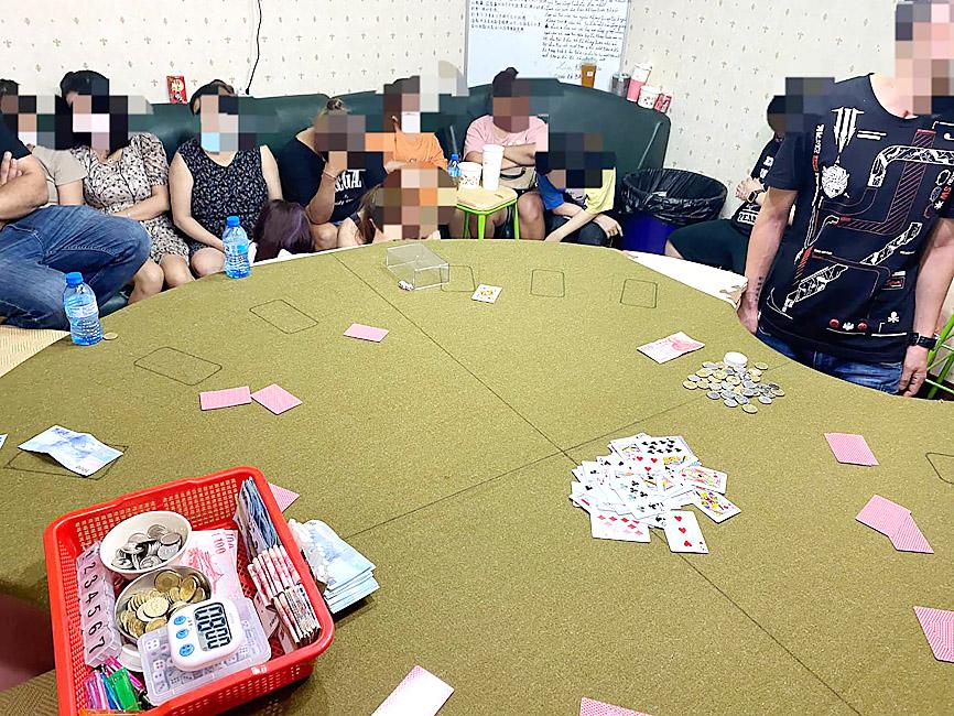 Police arrest 35 in gambling raid at Taichung restaurant - Taipei Times