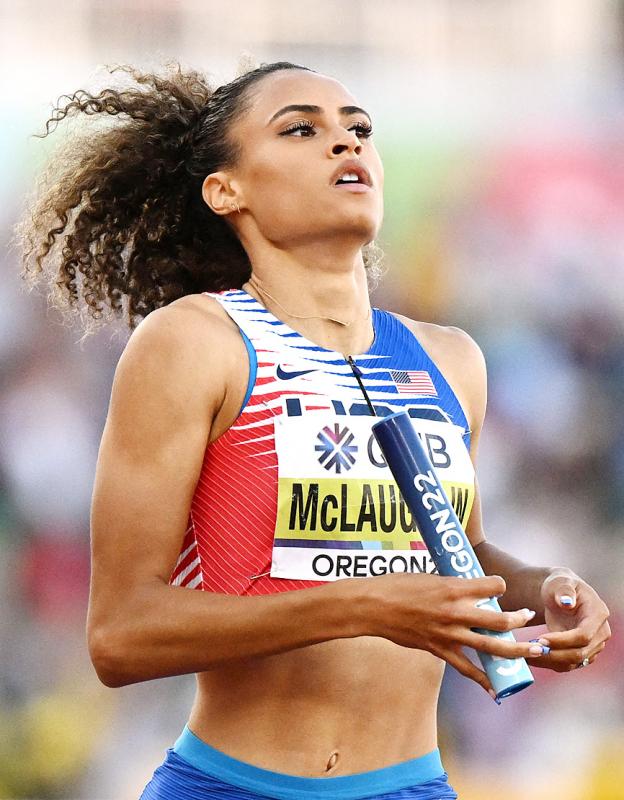 Sydney McLaughlin of the US mulls her next move - Taipei Times