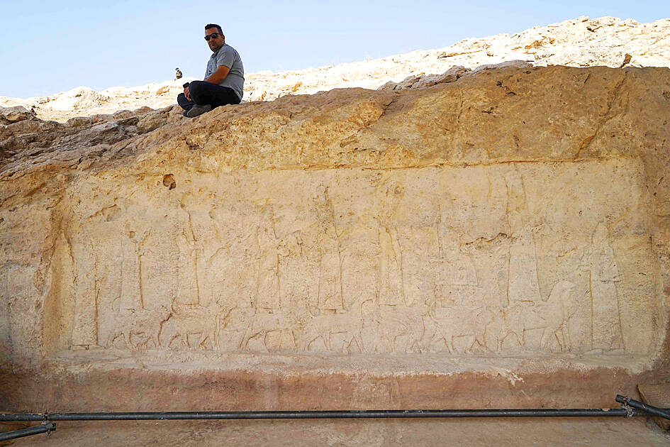 Iraq unveils archeological park with ancient carvings - Taipei Times
