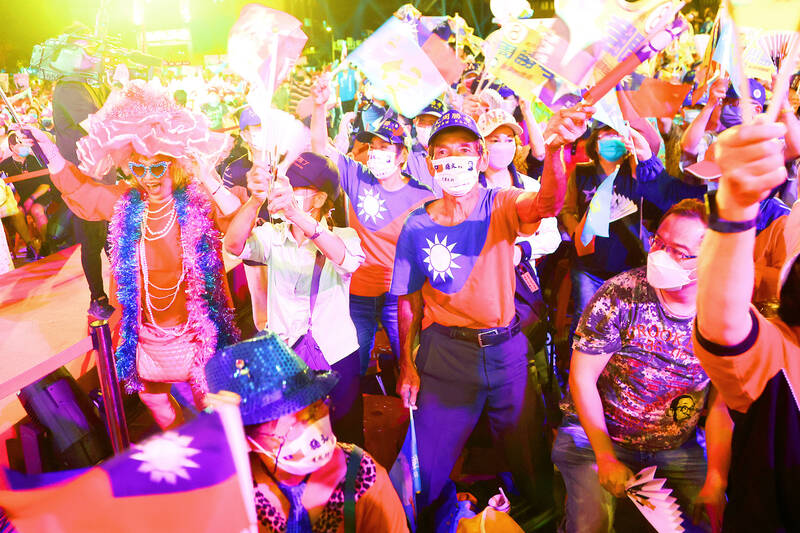 Major campaign rallies held last night - Taipei Times