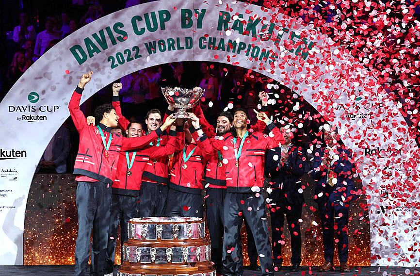 Canada capture their first-ever Davis Cup title - Taipei Times