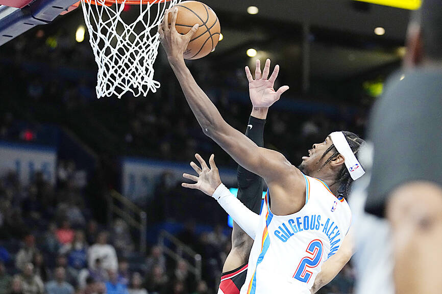 Gilgeous-Alexander hits winner - Taipei Times