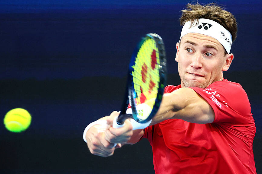 Ruud begins the year on a winning note - Taipei Times