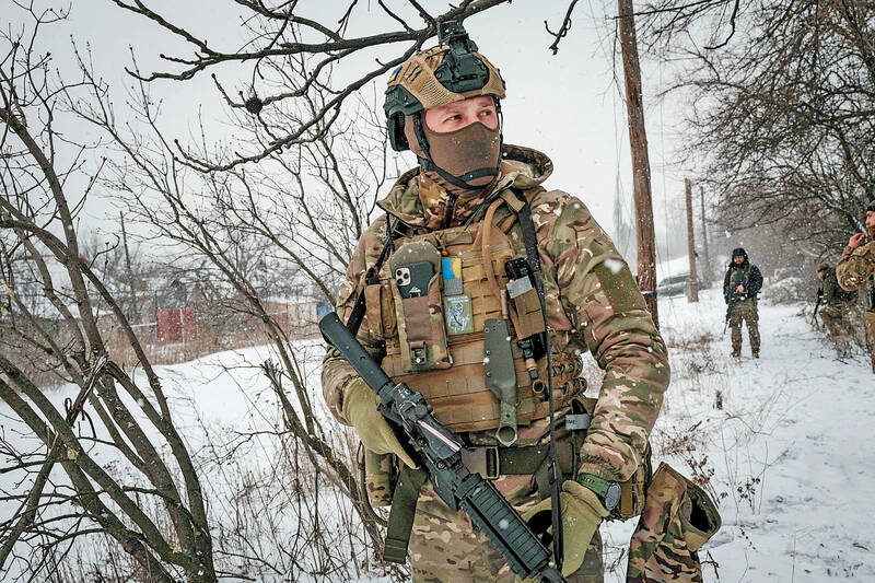 Ukrainian unit faces unrelenting Russian attacks - Taipei Times
