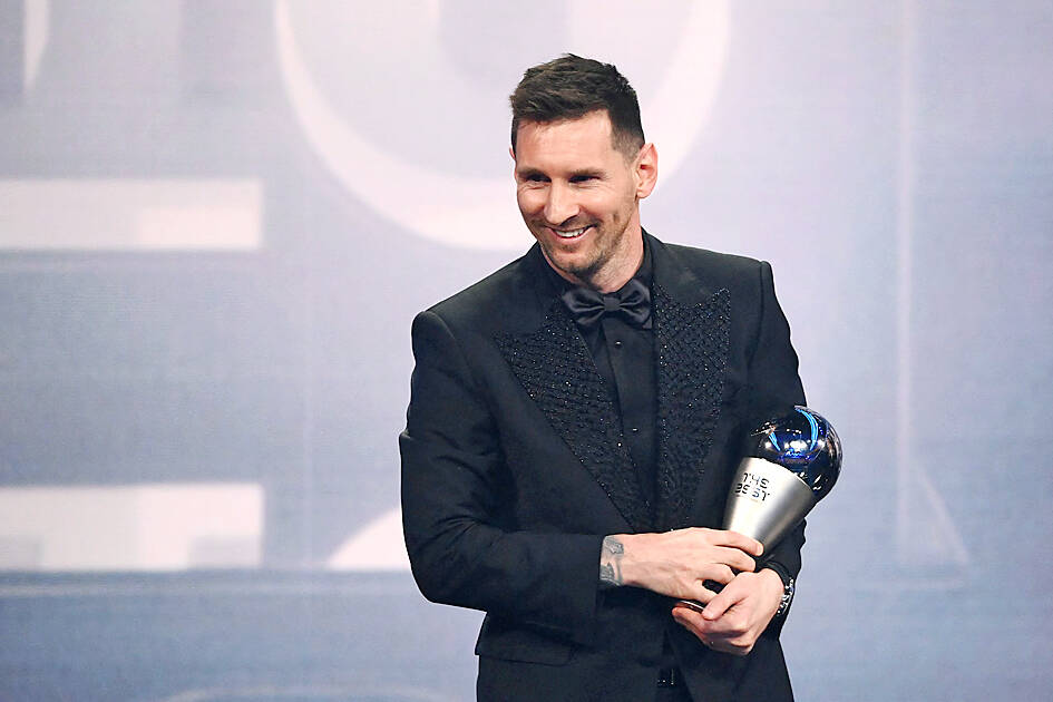 Messi beats Mbappe to FIFA Best Men’s award - Taipei Times