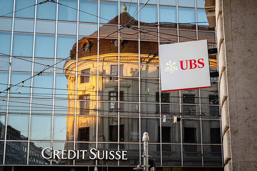 UBS profit plummets to US$1bn in Q1 - Taipei Times