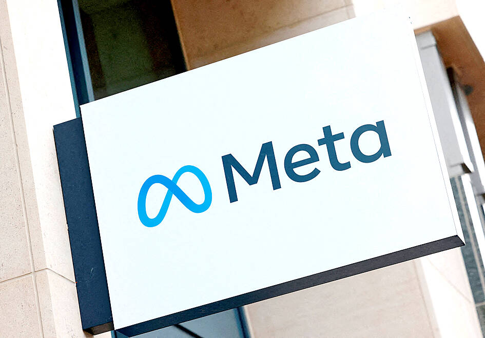 Meta hit with record US$1.3bn fine over EU data rules - Taipei Times