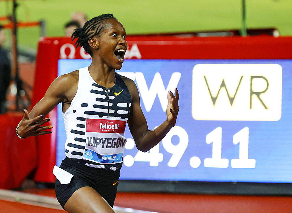 Kenyas Faith Kipyegon Shatters 1 500m World Record Taipei Times