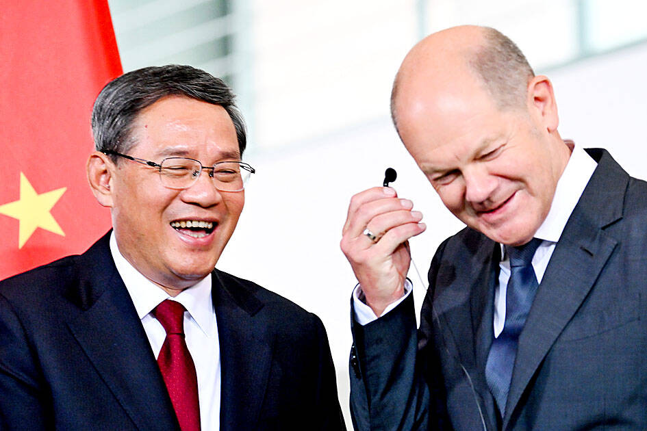 Germany presses China on Ukraine - Taipei Times