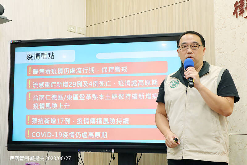 COVID-19, flu plateaus; dengue rises - Taipei Times