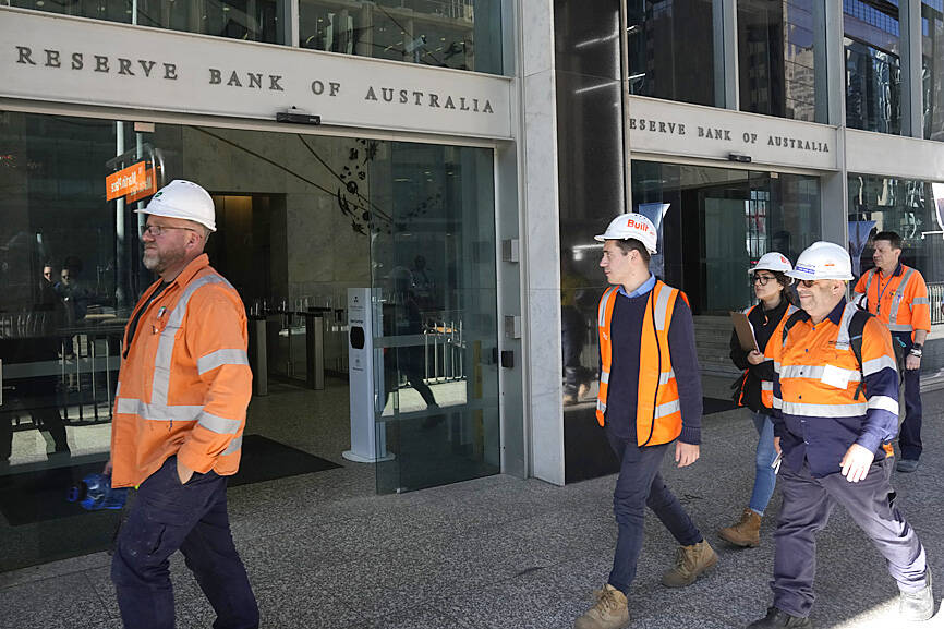 Australia’s central bank leaves cash rate at 4.1% - Taipei Times