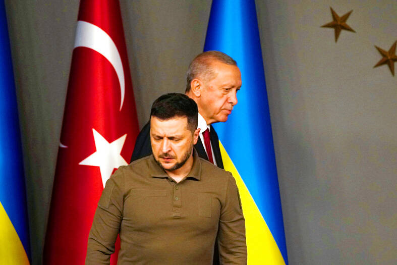 Ukraine wins NATO backing from Turkey’s Erdogan - Taipei Times