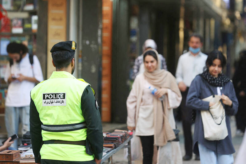 Irans Morality Police Return After Protests Taipei Times