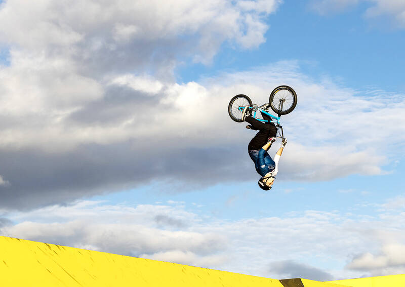 Roberts wins fifth BMX world title - Taipei Times