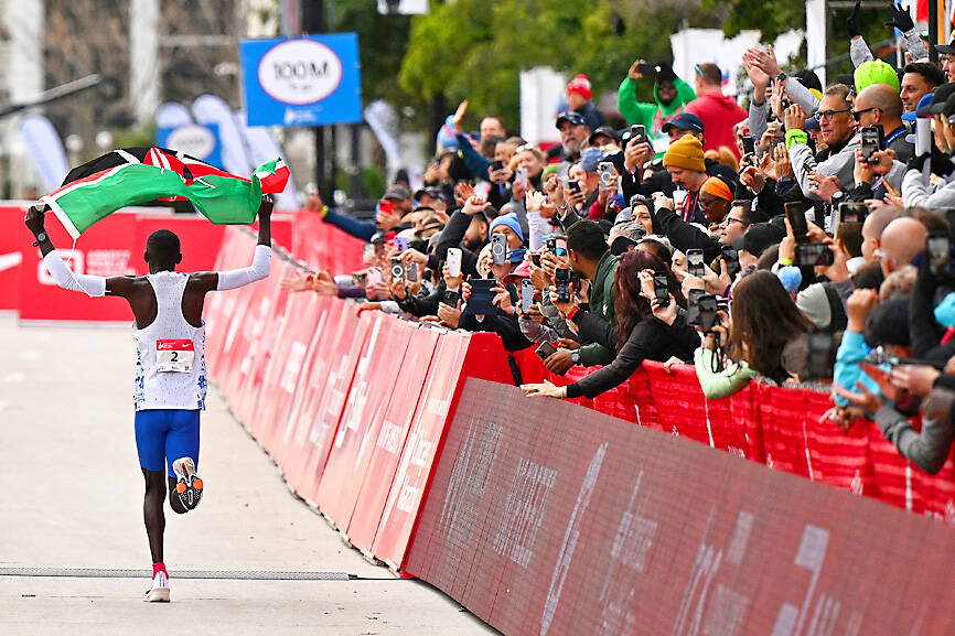 Kiptum not slowing down after record: coach - Taipei Times