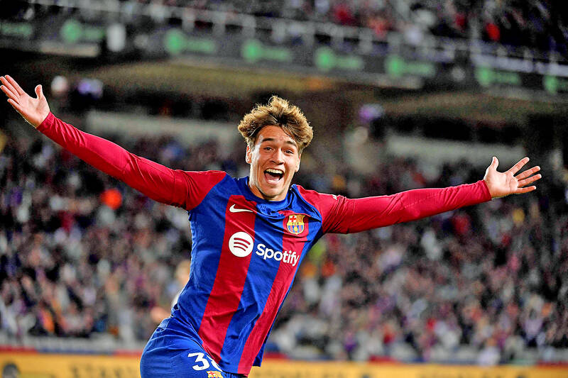 Teen Guiu makes dream debut with Barcelona victory - Taipei Times