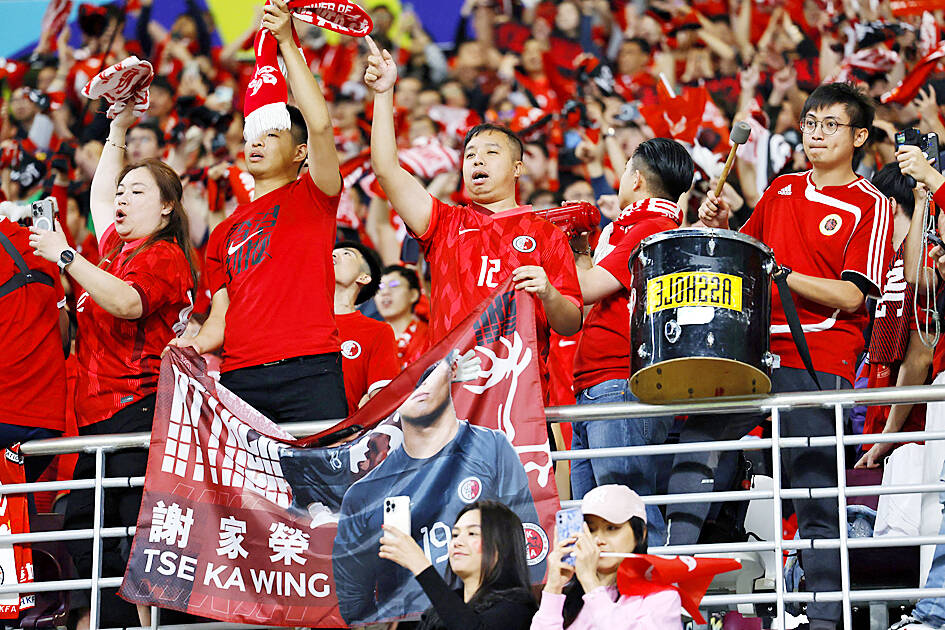 Soccer gives fans last outlet to support Hong Kong - Taipei Times