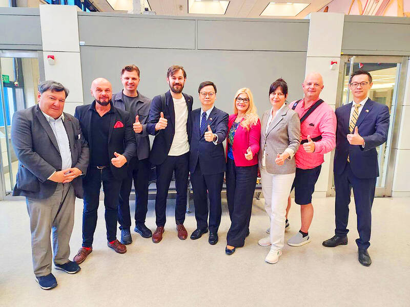 Lithuanian group arrives in Taiwan for a six-day visit - Taipei Times